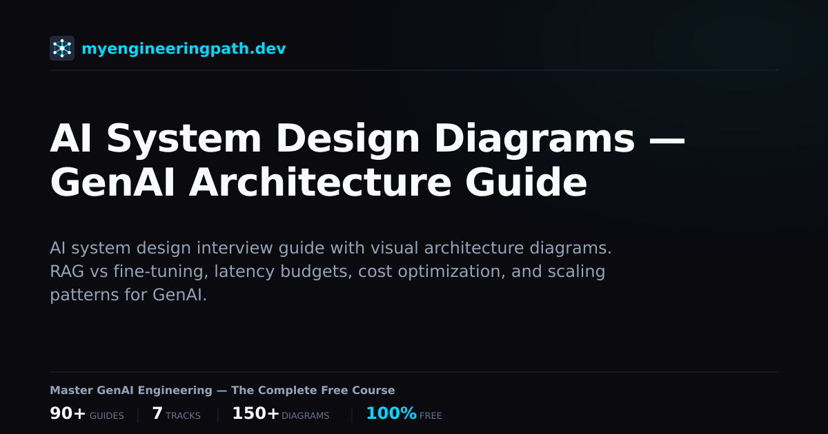 AI System Design Diagrams — GenAI Architecture Guide | MyEngineeringPath