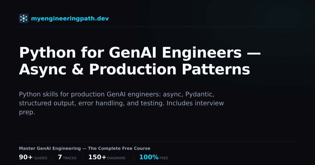 Python for GenAI Engineers — Async & Production Patterns ...