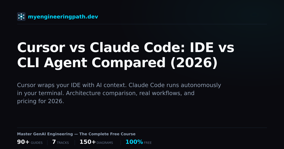 Cursor vs Claude Code: IDE vs CLI Agent Compared (2026) | MyEngineeringPath
